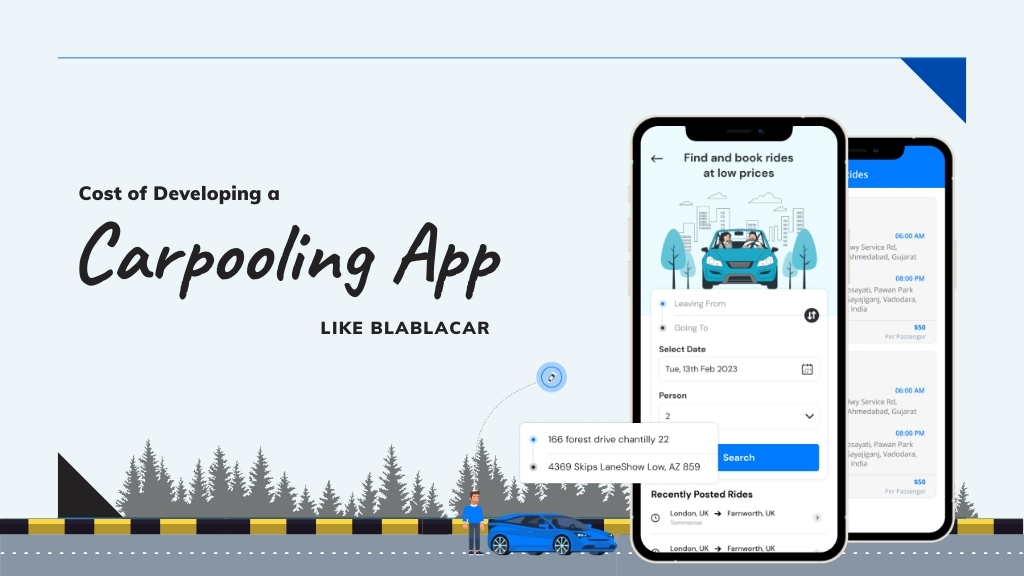 How much it takes to develop a carpooling app like Blablacar Clone