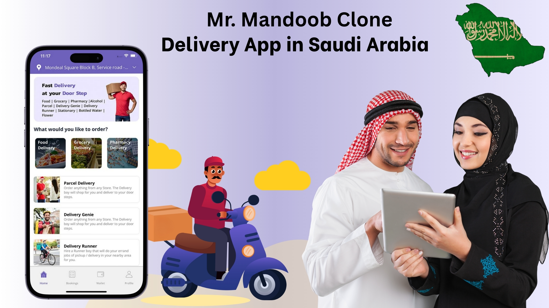 Launch Mr. Mandoob Clone Delivery App in Saudi Arabia