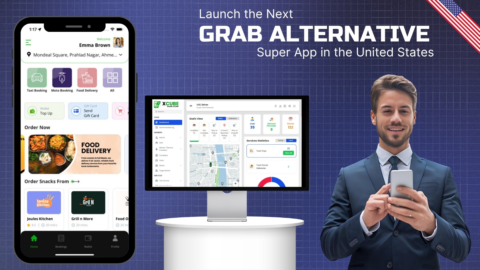 Launch the Next Grab Alternative Super App in the U.S.